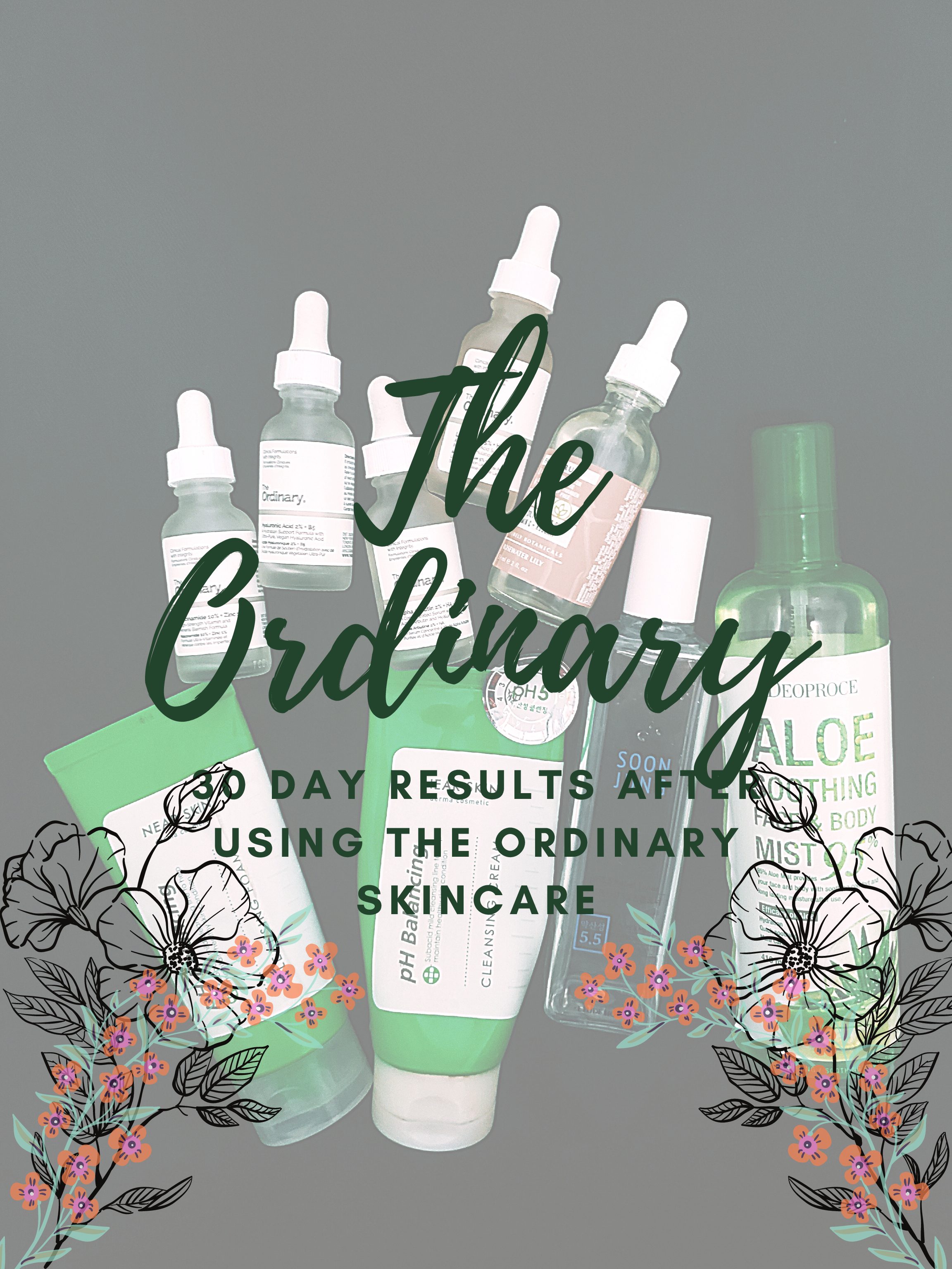 'The Ordinary' Skincare Routine- 30 day results